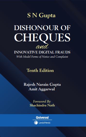 Tenth Edition Of S.N. Gupta's Legacy Book "Dishonour Of Cheques And ...